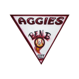 Aggies Baseball Airbrush Pennant