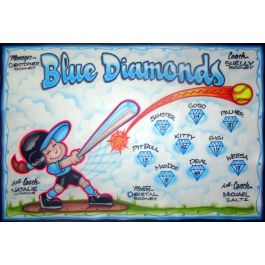 Diamonds Softball-2001 - Airbrush