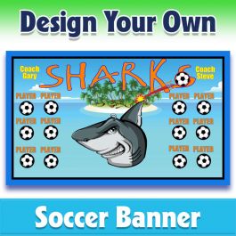 Sharks - Soccer Banner - 0010