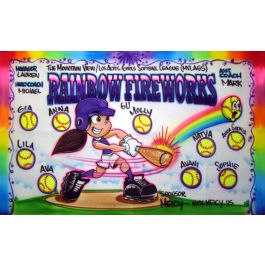 Rainbow Fireworks Softball-2001 - Airbrush